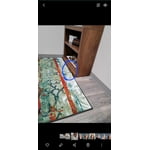 Mohawk Home Strata Eroded Color Pink Printed Area Rug, 7'6"x10', Teal ...