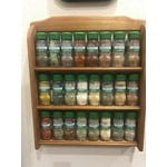 McCormick Gourmet Three Tier Wood 24 Piece Spice Rack, 27.6 oz Box ...