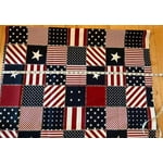 Berkshire Home 100% Polyester 54" Indoor/Outdoor Star Patch Patriot ...