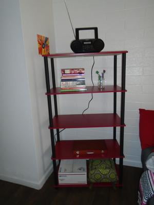 Red bookshelf walmart store