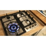 Magic Chef MCSCTG24S 24" Stainless Steel Gas Cooktop With 4 Burners ...
