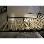 Castle Place Full Size Metal Platform Bed Frame, Modern Geometric Slat ...