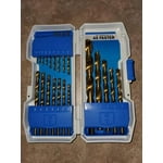 HART 21-Piece Titanium Drill Bit Set with Protective Storage Case ...