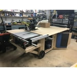 SKIL 10-Inch Heavy Duty Worm Drive Table Saw with Rolling Stand and ...