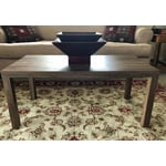 Mainstays Parsons Sturdy Rectangular Coffee Table, Canyon Walnut ...