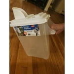 Buddeez 16 QT. Bird Seed Storage Dispenser, Plastic Container with Lid ...