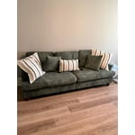 "Neche 87"" 3-Seater Corduroy Sofa with Extra Deep Seats, 2 Pillows ...