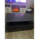 Uforic LED Coffee Table, Modern Center Tables with Storage for Living ...