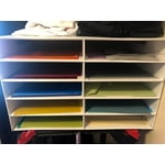 "Classroom Keepers White Construction Paper Organizer, 12-1/4""W x 18-1 ...