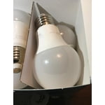 Great Value 18YR A19 LED Light Bulb, 9W (60W Equivalent) Dimmable Daylight E26 Medium Base, 12 ...