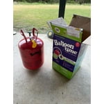 Balloon Time 9.5in Helium Tank Kit - Includes 30 Assorted Latex ...