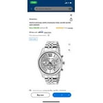 Original MK MICHAEL KORS Men's Stainless Steel Silver Lexington Watch ...