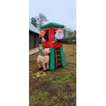 7' Gemmy Airblown Inflatable Outdoor Hunting Santa & Penguin in Deer ...