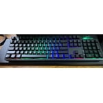 onn. 104-Key LED Gaming Keyboard with Rainbow Back-lighting, 3 Lighting ...