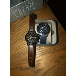 Fossil Men's BQ1009 Rhett Chronograph Wrist Watch, Brown Leather Strap ...