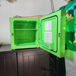 Minecraft Green Creeper Gaming Mini Fridge Cooler 9 Can, 6.7L, 1 Door ...