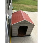Rimax ECO Resin Dog House for Medium and Large Breeds, Taupe, 36"W ...