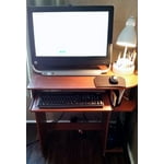 Furinno Simplistic Easy Assembly Computer Desk with Pull-Out Keyboard ...