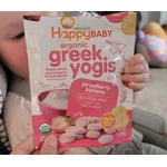 Happy Baby Organics Greek Yogis, Strawberry Banana & Greek Yogurt ...