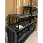 Plano 5-Shelf Extra Heavy Duty Plastic Storage Shelf Unit, 72.5” x 36 ...