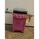 Barbie World Toy BBQ Grill Playset with 7 Dollhouse Accessories ...