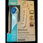 Equate Bluetooth Dual-Function Infrared Thermometer, Forehead and Ear ...