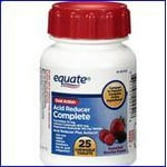 Equate Dual Action Acid Reducer Complete Tablets, Berry,50 Count ...