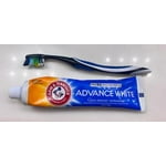 ARM & HAMMER Advance White Toothpaste, Teeth Whitening Baking Soda, Stain Defense, Fluoride ...