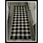 Dusty Lilac & White Buffalo Check Rag Rug 26x40 inch - Walmart.com