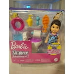 Barbie Babysitting Playtime Playset with Brunette Toddler Doll, Toilet ...