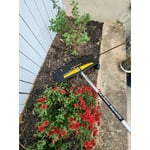 "Fiskars 24"" Aluminum Leaf Rake with Cushioned Grip for Garden ...