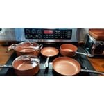 Copper Chef 10 Piece Nonstick Cookware Set, with CeramiTech for ...