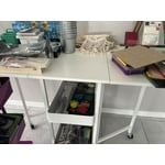 Kensington Utility Folding Wheels Flat Top Collapsible Table Rolling ...