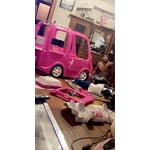 Barbie Dream Camper, 12V Power Wheel Ride-On, Battery-Powered with ...