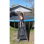 TrampolinePro Jump Slider, Innovative Full Size Trampoline Ladder Ramp ...