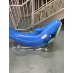 Unbrand Inflatable Shark Ride-on Pool Float for Kids and Adults, Blue ...