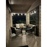 EcoScapes by Enbrighten 48' Outdoor LED Café String Lights, 24 Bulbs ...