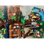 LEGO Ideas Tree House 21318, Model Set with 3 Cabins and Minifigures ...