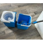 Insta Mop Spin Mop with Dual Bucket, Microfiber Head, Hands-Free ...