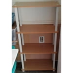 Furinno Turn-N-Tube 3-Tier Compact Multipurpose Shelf Display Rack with ...