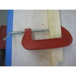 Hyper Tough 4-inch C-Clamp with Steel Threaded Screw and Swivel Jaw Pad ...