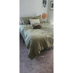 SPRINDAY 3 Piece Full Size Microfiber Comforter Set, Sage Green Bedding ...