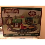 LINCOLN LOGS Sawmill Express Train - Real Wood Logs - Buildable Train ...