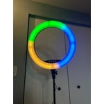 "Vivitar 18"" LED RGB Ring Light with Video Stand, Wireless Remote ...