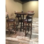 Powell Franklin Dark Brown Pub Table, Counter Height, Wood Kitchen ...