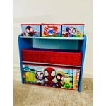 Spidey and Friends Design & Store 6 Bin Toy Storage Organizer by Delta ...