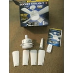 Bell+Howell Socket Breeze Socket Fan Light with Remote, Portable Small ...