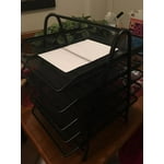 Mind Reader Desk Organizer with 5 Sliding Trays, Black - Walmart.com