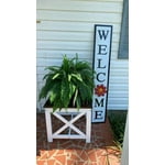 "The Lakeside Collection Interchangeable Metal Welcome Sign, 8 Magnetic ...