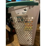 Home Logic 2 Bushel Rolling Plastic Laundry Hamper with Pop-up Handle, White, 2 Pack - Walmart.com